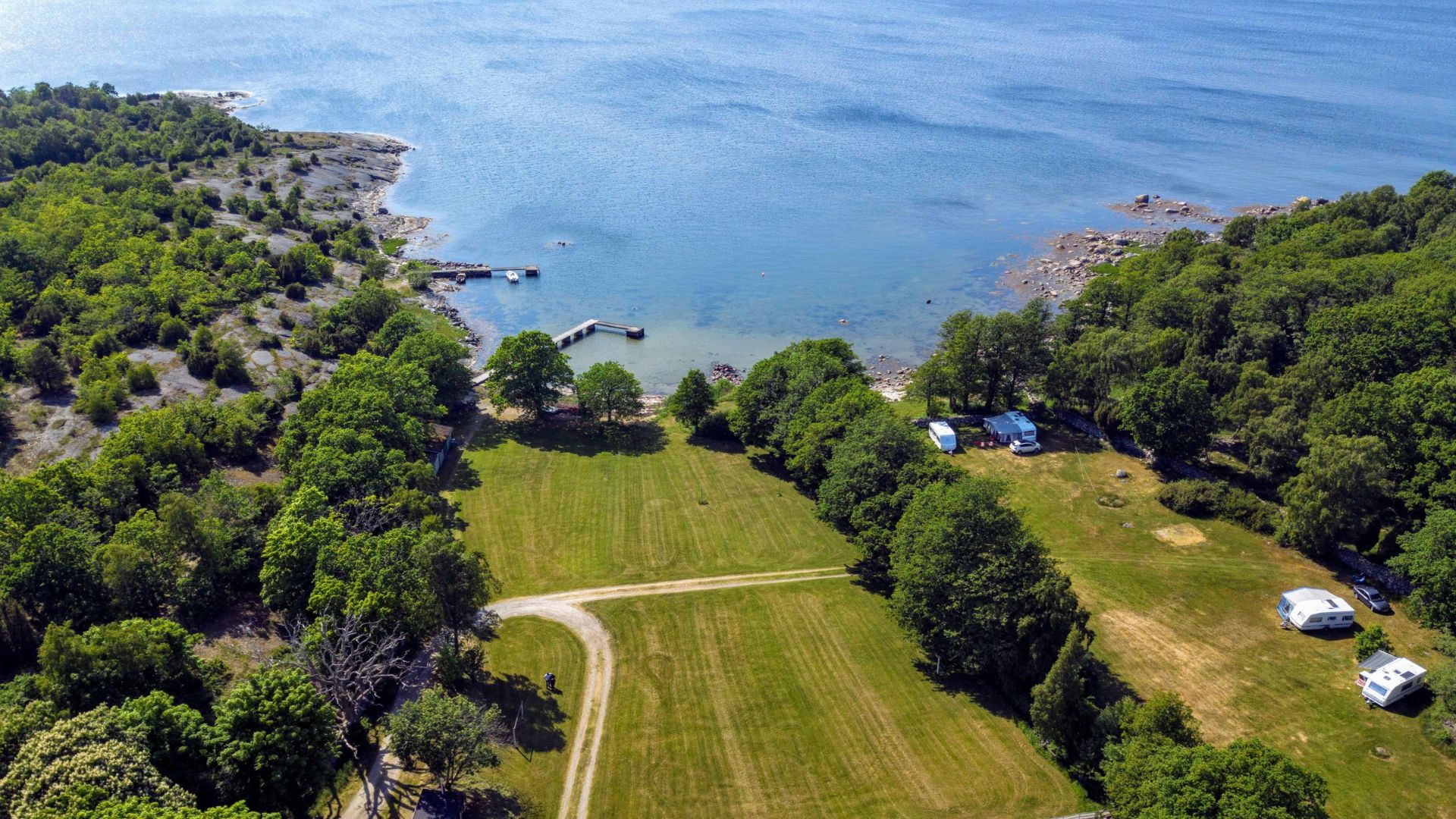 Campsites in Blekinge, in the Sweden's southernmost archipelago ...